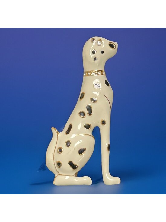 Unbranded | Jewelry | Dalmation Dog Brooch Pin Rhinestone Collar ...